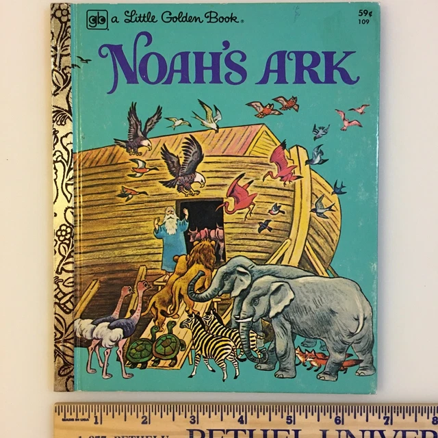 VINTAGE A LITTLE Golden Book Noah's Ark 1977 59c $9.99 - PicClick