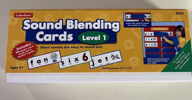 LAKESHORE SOUND BLENDING Cards Level 1 Short Vowels $20.00 - PicClick