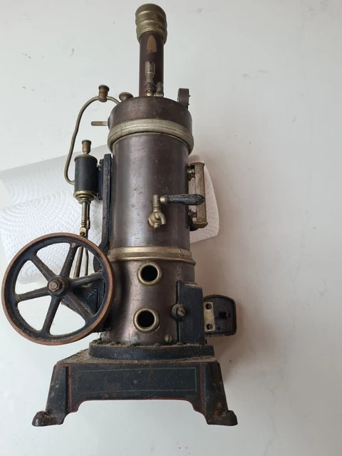 VERY OLD LIVE STEAM MODEL VERTICAL STEAM ENGINE RARE - RESTORATION Doll ...