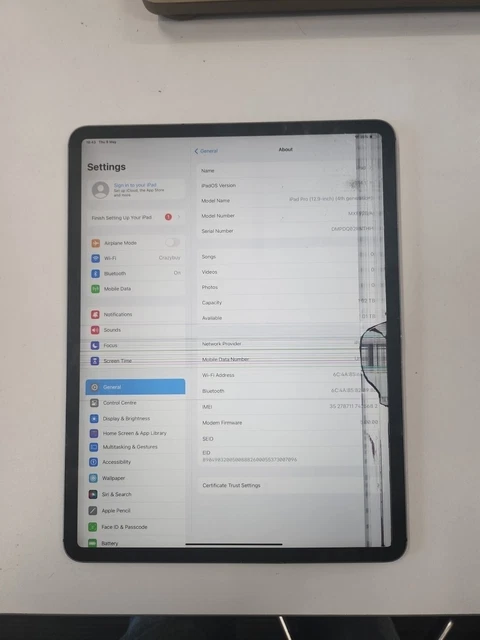 APPLE IPAD PRO 4a generazione 1 TB, Wi-Fi + 4G (sbloccato), 12,9 ...