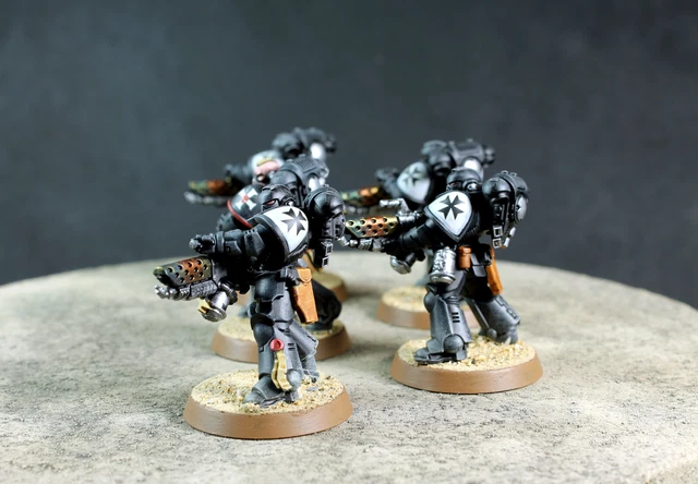 WARHAMMER 40K BLACK Templars Primaris Space Marines Infernus Squad ...