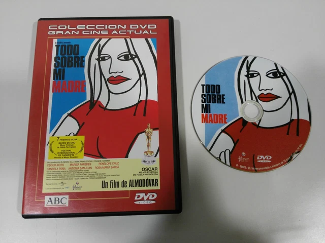 TODO SOBRE MI Madre DVD Pedro Almodóvar Penélope Cruz Cecilia Roth Como ...