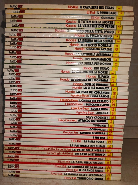 TUTTO WEST ED. Bonelli 1987 quasi completa 1/45 mancano 4 albi EUR 80 ...