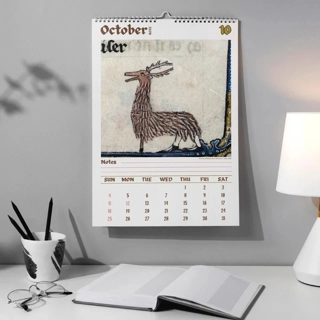 2026 WALL HANGING Design Artistic Calendar Tear Resistant Clear Date ...