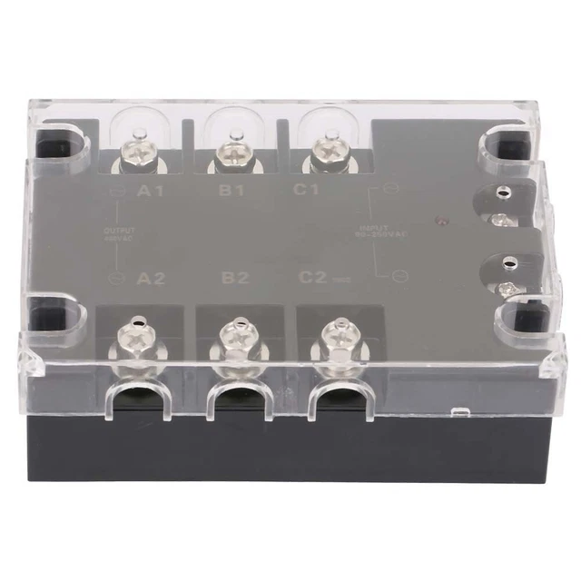 RELÉ DE ESTADO sólido trifásico TSR-25AA H SSR AC a CA 25A 90-250VAC a 24-480VAC EUR 27,04 ...