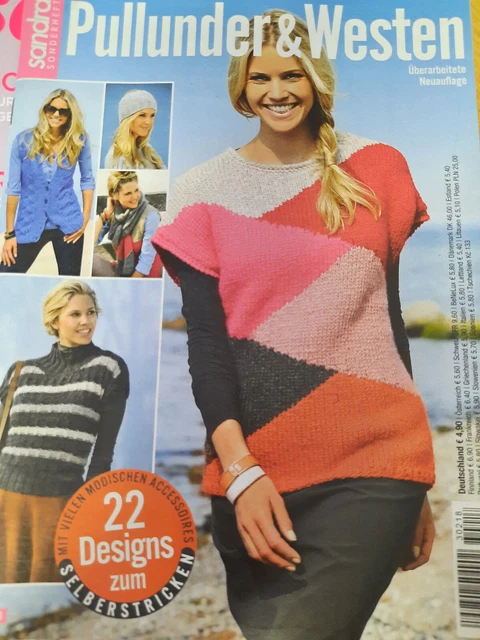 SANDRA SONDERHEFT: 22 Pullunder und Westen zum Selberstricken # SA 218 ...