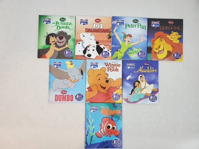 DISNEYS MEREADER ALADDIN Peter Pan Nemo Dumbo Lion King Pooh Jungle ...