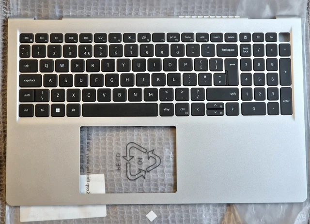 DELL INSPIRON 15 3510/3520/3530 series keyboard palmrest UK - Silver £ ...