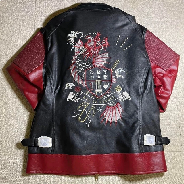 YAKUZA RYU GA Gotoku Ichiban Kasuga Model Riders Jacket Size S FedEx ...
