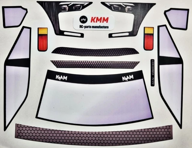 KMM KMM002001 INDISTRUTTIBILE Karo + Decorazione Nera Per ARRMA Kraton ...