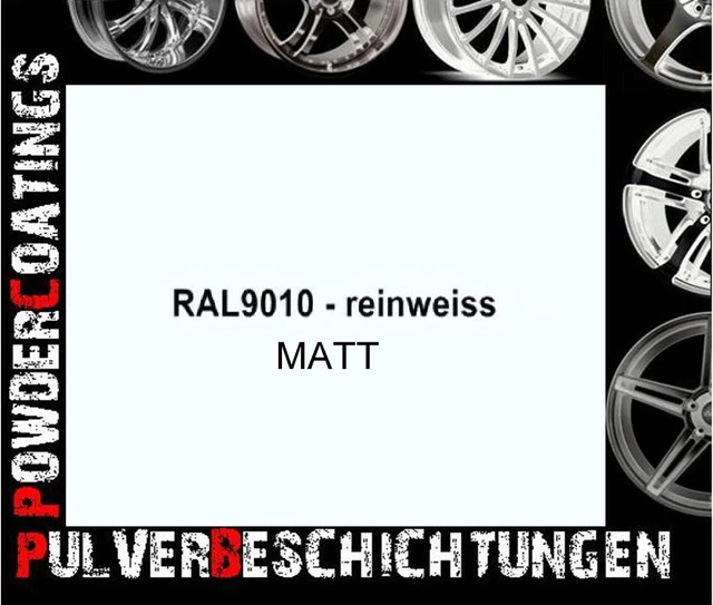 RAL 9010 PURE WHITE MATTE white powder paint coating powder 500g £17.39 ...