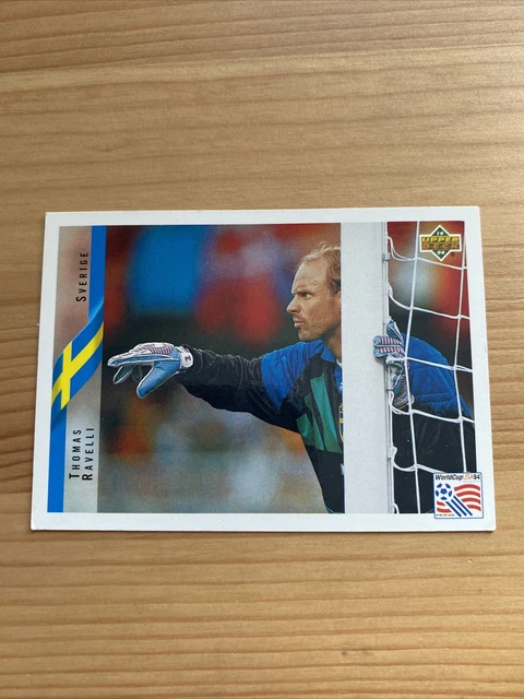 THOMAS RAVELLI SWEDEN Upper Deck World Cup USA 94 Trading Card 65 £1.25 ...