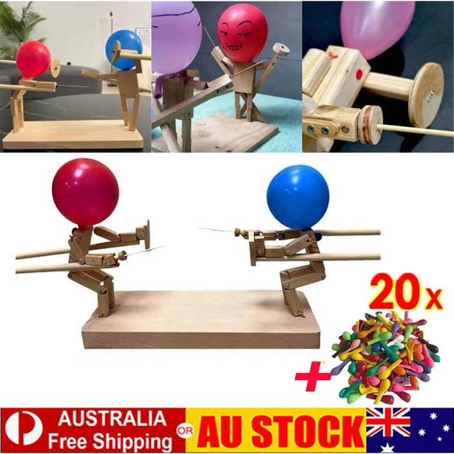 BALLOON BAMBOO MAN Battle, Bamboo PK Puppet Kit,Whack A Balloon Game ...