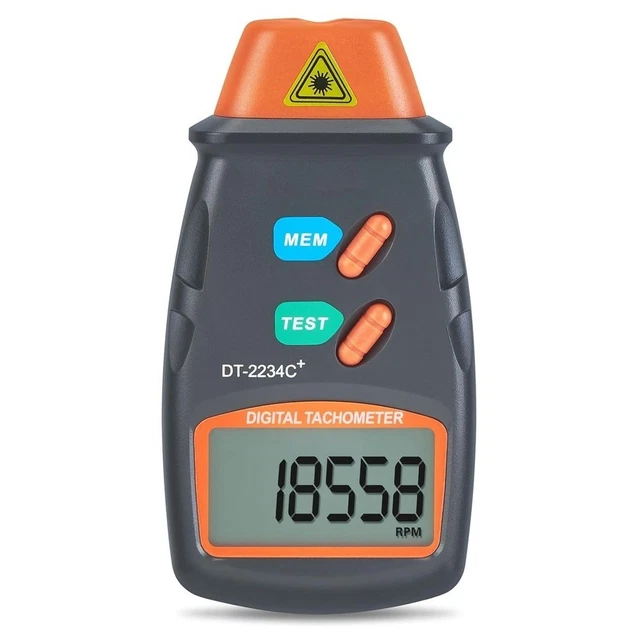 FOR MOTOR SPEED Optical Tachometer Infrared Sensor Measurement Large ...