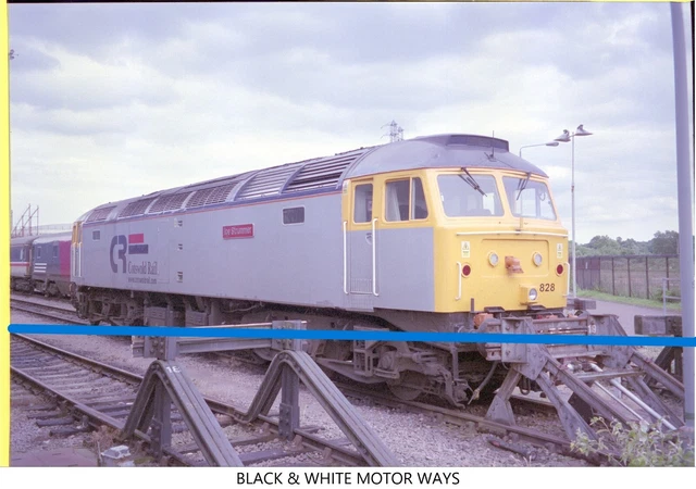 TRAIN NEGATIVE Class 47 828 In Cotswold Rail Livery £0.99 - PicClick UK