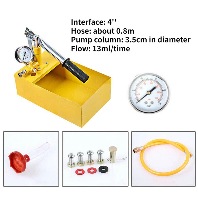 METAL PPR WATER Pipe Pressure 25kg Hand-operating Test Pump Hydraulic ...