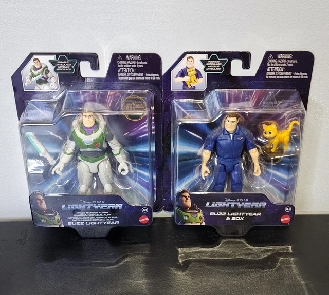DISNEY BUZZ LIGHTYEAR Movie 5" Figure Lot of 2 SPACE RANGER ALPHA ...