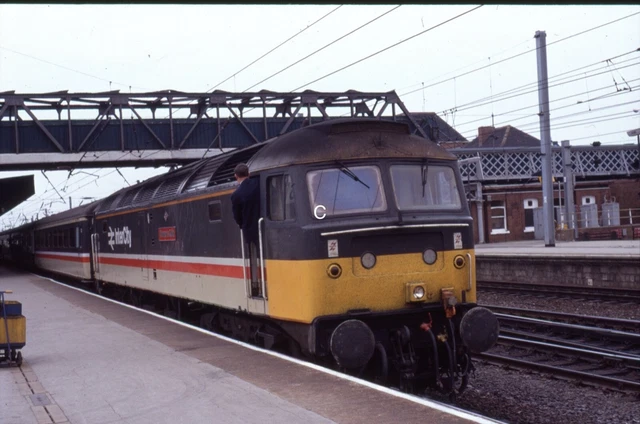 35MM SLIDE BRITISH Railway Br Diesel Class 47 - 47803 At Doncaster 15 ...
