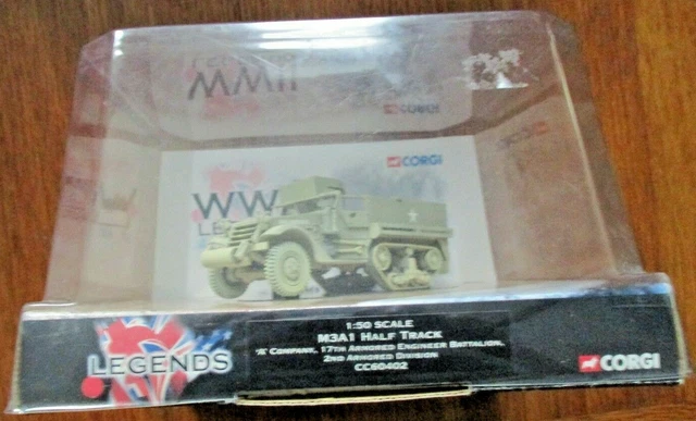 CORGI CLASSICS - WWII Legends / D-Day Landings - M3A1 Half Track - 1:50 ...