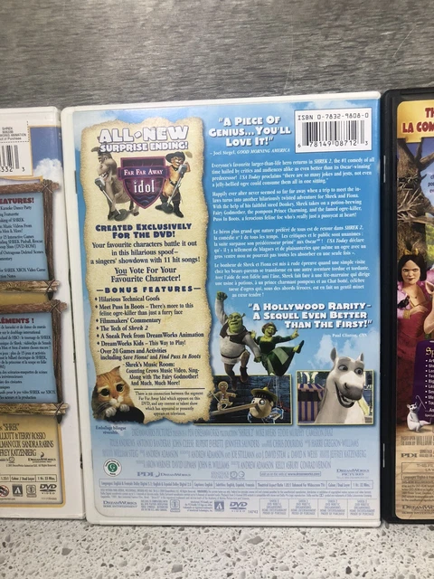 SHREK 1, 2, 3 & 4 Shrek The Final Chapter DVD Collection 4 Movies $19. ...