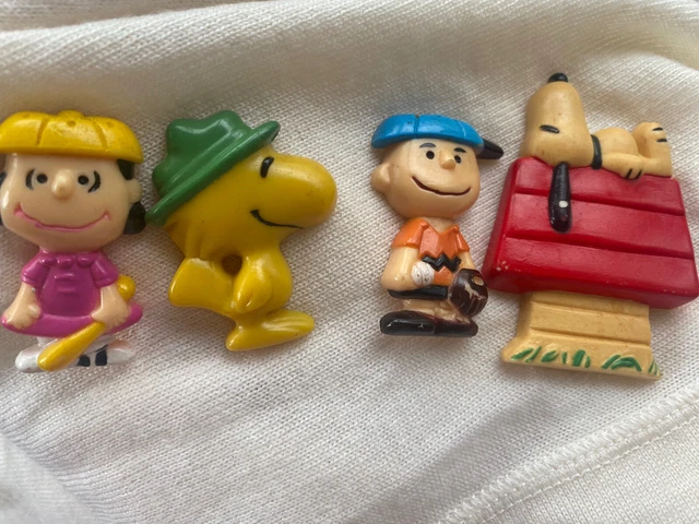 VINTAGE SNOOPY WOODSTOCK Charlie Brown Lucy Peanuts Gang Refrigerator ...