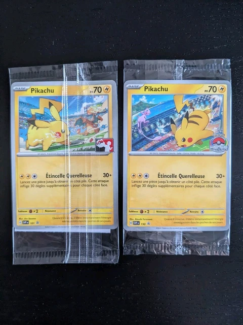 CARTE POKÉMON PIKACHU SVP 101 + SVP 190 World Championship League Ligue ...
