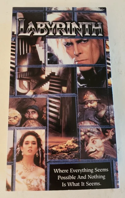 LABYRINTH VHS TAPE David Bowie Jennifer Connelly Jim Henson Fantasy ...