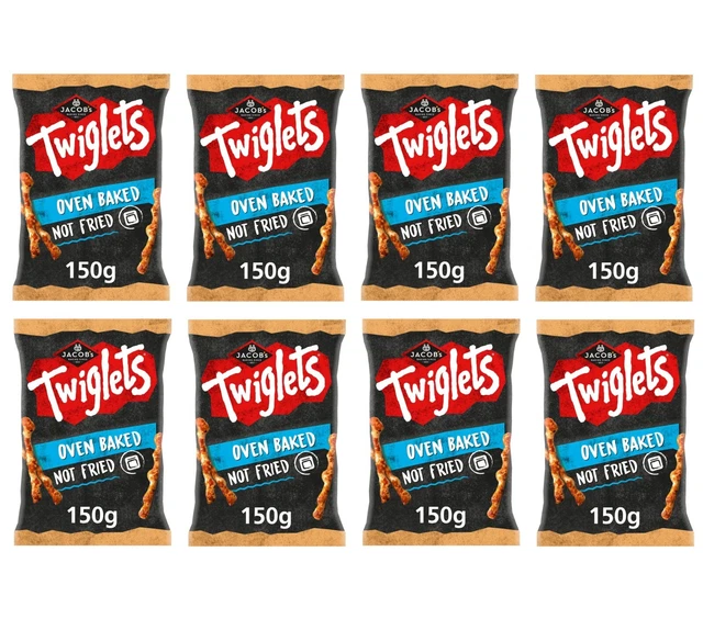 JACOB'S TWIGLETS ORIGINAL Crunchy Oven Baked High Fibre Snack 150g PACK ...