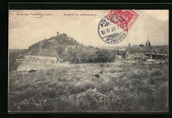 CPA FORBACH I. Lothr., Burghof avec châteauberg 1907 EUR 5,00 - PicClick FR