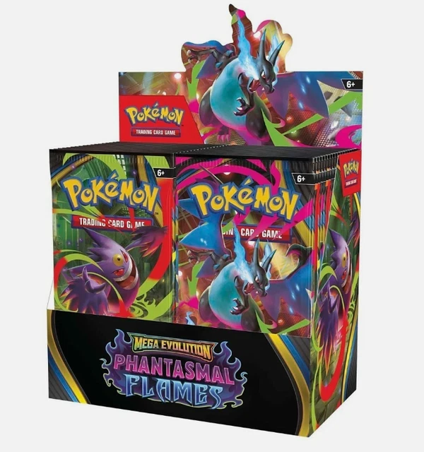 PREORDER POKEMON MEGA Evolution Phantasmal Flames Booster Display Box ...