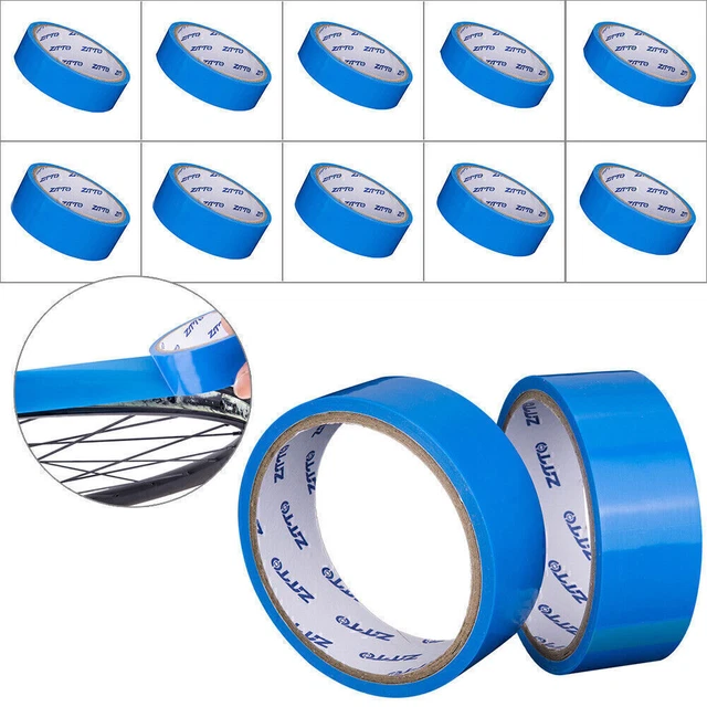 TUBELESS ADHESIVE RIM Strip Tape 10M Roll 16 18 21 23 25 27 29 31 Wide ...