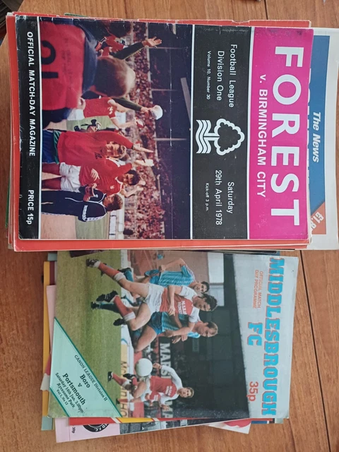 OVER 80 MATCHDAY Programs From The 70s, 80s & 90s £15.00 - PicClick UK