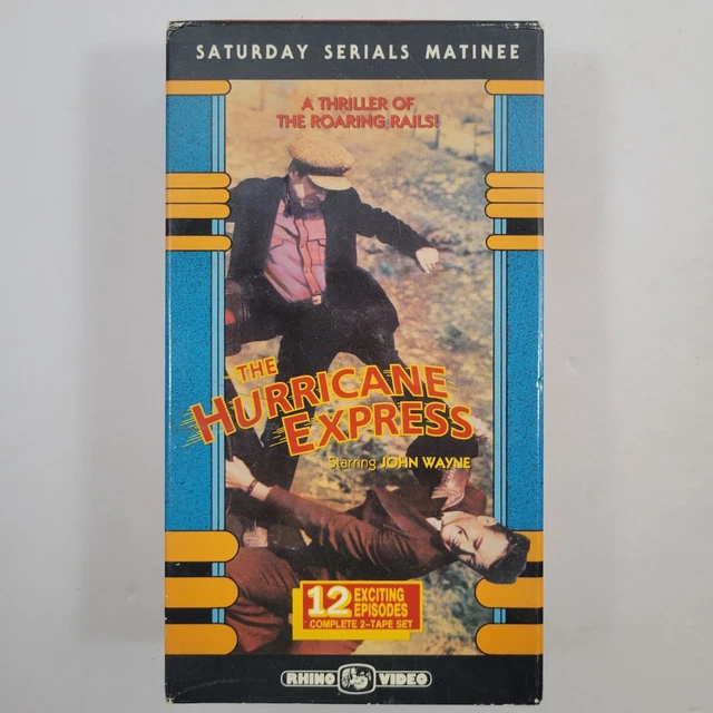 THE HURRICANE EXPRESS (12 Chapter Series) (VHS, 1990, 2-Tape Set, 2 SP ...