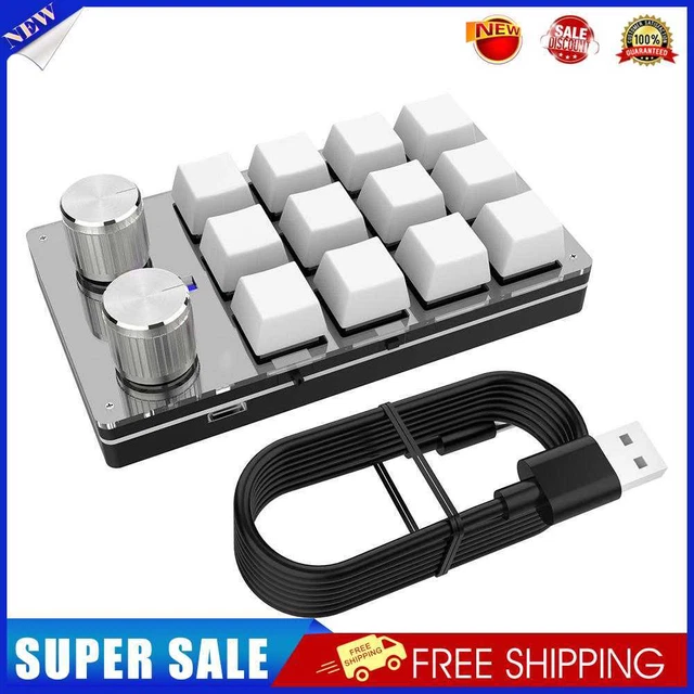 MACRO CUSTOM WIRED Gaming Keyboard Programmable Mechanical Keypad ...