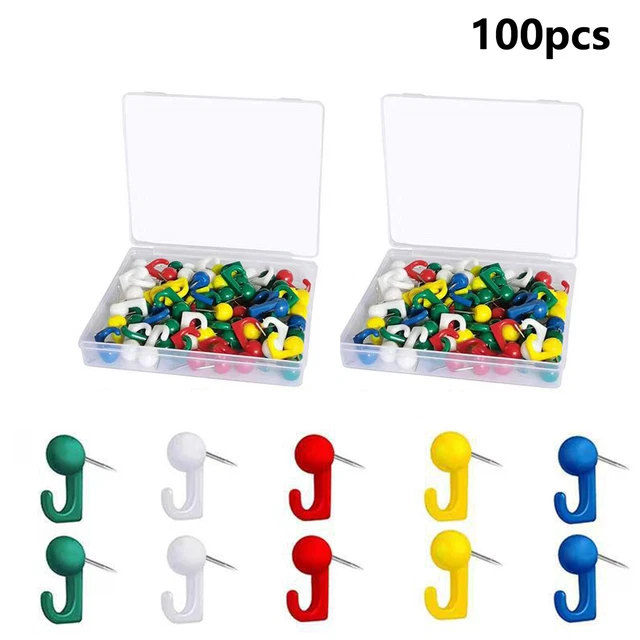 PLASTIC HEADS PUSH Pin Hooks Bulletin Board Calendar For Photo Wall £9. ...