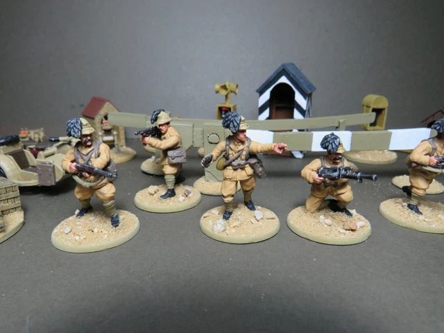 28MM WW2 PAINTED Bolt Action WARGAMES ATLANTIC GERMAN DESERT CHECK ...
