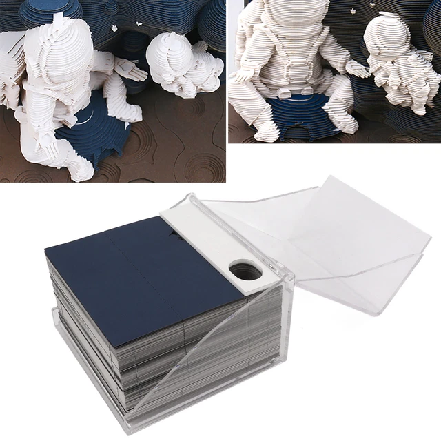 MEMO PAD 3D Art 3D Notepad Paper Sticky Notes Tear Off Paper Reveal ...
