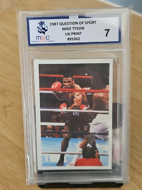 SCHEDA ROOKIE MIKE Tyson 1987 A Question Of Sport MGC 7 gradi [S2] EUR ...