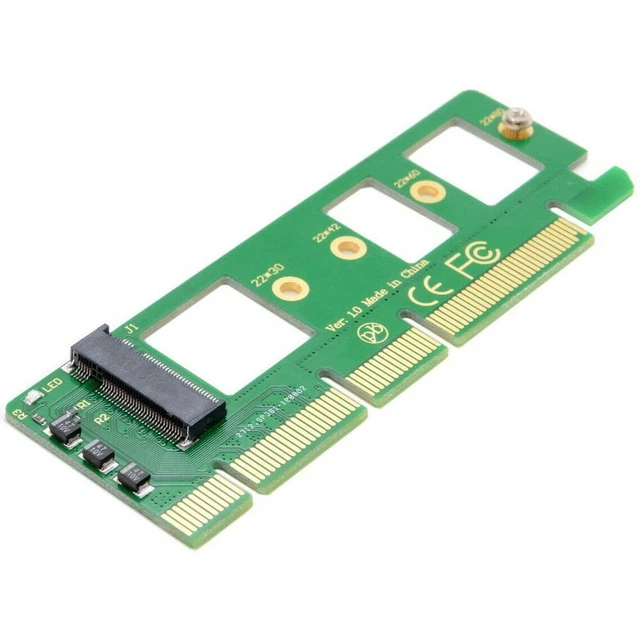 M.2 M-Key to Desktop PCIe x4 NVMe Adapter Card 2242 2280 M2 Drive d # ...
