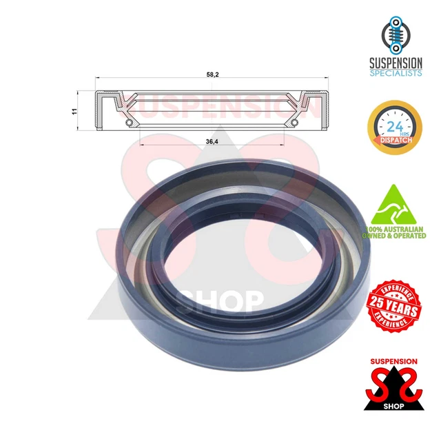 SHAFT SEAL, DRIVE Shaft Suit TOYOTA Hilux 2.8 D 4WD (LN106, LN111 ...