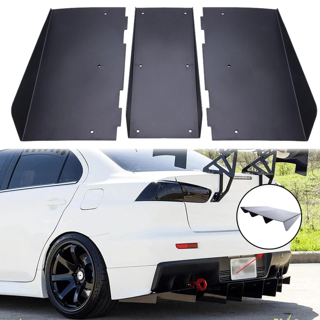 FOR MITSUBISHI LANCER Evo X10 Rear Diffuser Bumper 4 Fins Splitter ...