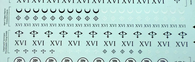 SPACE MARINE TRANSFER SHEET DECALS - OOP NEW WARHAMMER 40.000 40k HORUS ...