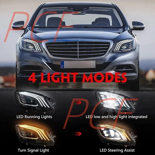 FOR 2014-2017 MERCEDES-BENZ S-Class W222 LED Headlights DRL Head Lamps Facelift EUR 983,39 ...