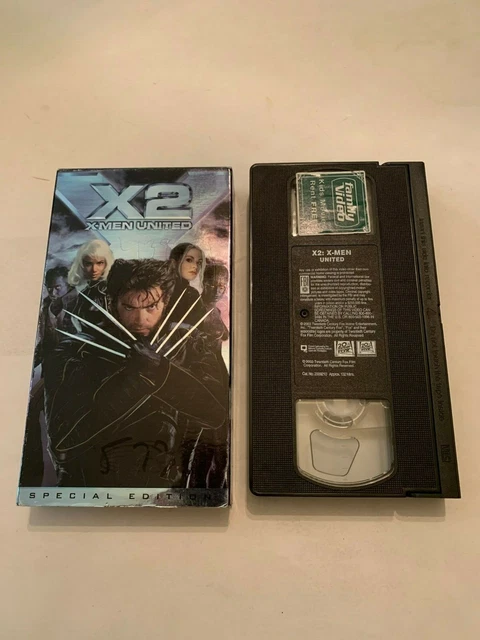 X2 X-MEN UNITED Special Edition Starring Hugh Jackman VHS Video Tape £3 ...