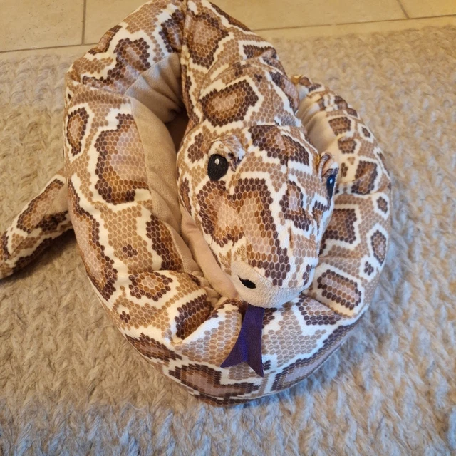 IKEA DJUNGELSKOG LARGE Snake Puppet Soft Plush Stuffed Toy Brown 65" £ ...