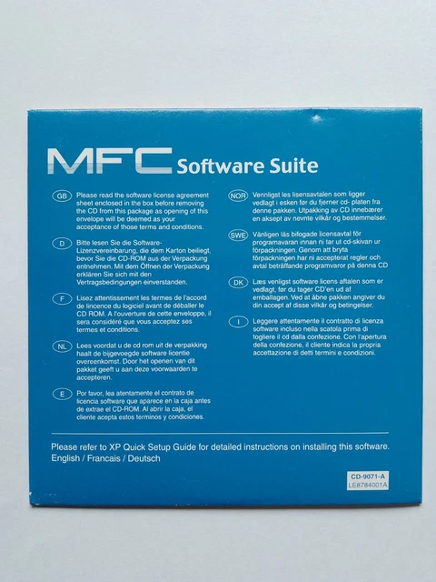 BROTHER MFC-9070 SUITE software stampante per Windows XP EUR 3,51 ...