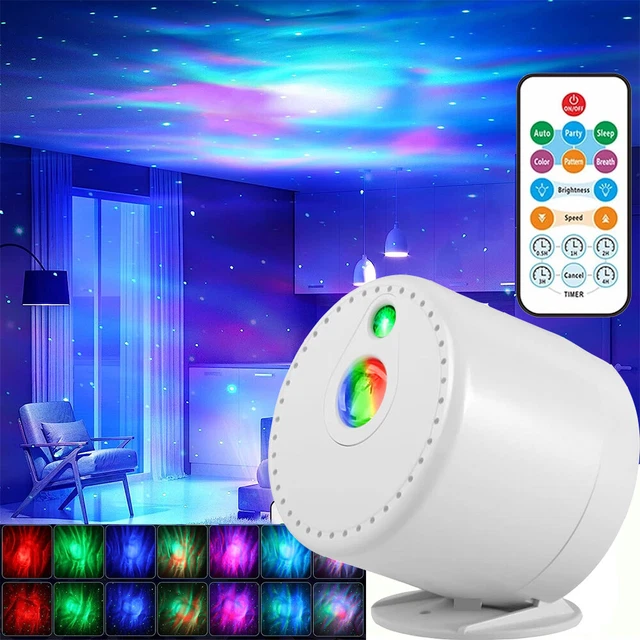 STAR PROJECTOR RGB Fullcolor Aurora LED Night Light Ocean Wave Galaxy ...