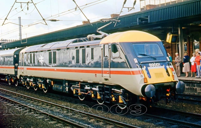ORIGINAL 35MM COLOUR Slide of Class 89 89001 at Doncaster on 03.07.1988 ...