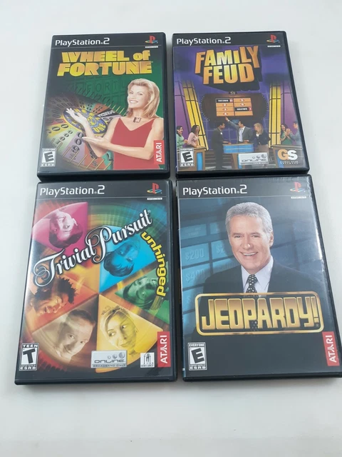 JEOPARDY, WHEEL OF Fortune, Family Feud, & tri Bundle Playstation 2 ...