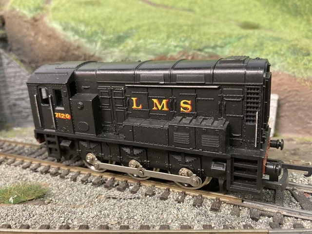 Lima Oo Gauge Class 08 Diesel Shunter Lms Black 7120 Serviced Super